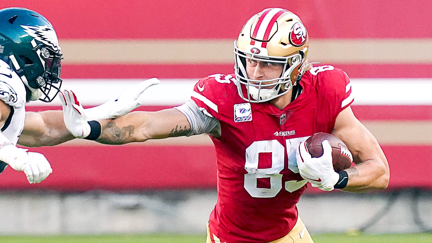 George Kittle is PFF's highest-graded player from 49ers-Eagles while ...