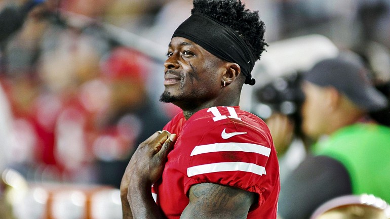 49ers WR Marquise Goodwin named 2018 George Halas Award winner | 49ers ...