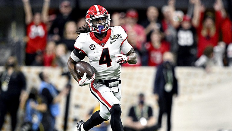 49ers spoke with Georgia RB James Cook at the NFL Scouting Combine ...