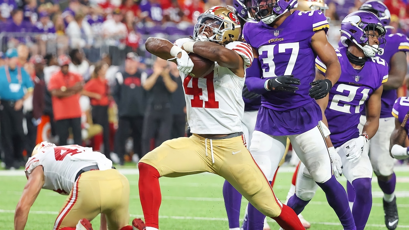 Jordan Mason, Drake Jackson earn 49ers' highest PFF grades vs. Vikings ...