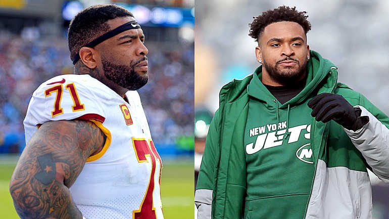 49ers' Trent Williams tags Jets' Jamal Adams in self-photo signing ...