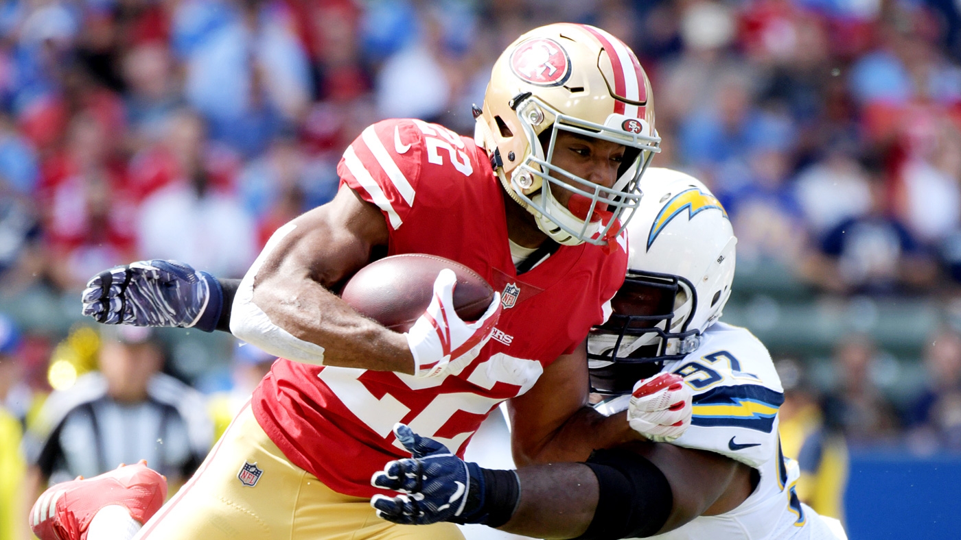 Run game coordinator Mike McDaniel was a big part in Matt Breida's ...