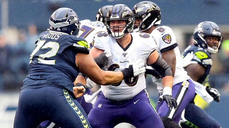 Ravens lose center Matt Skura for the season ahead of bout with 49ers ...
