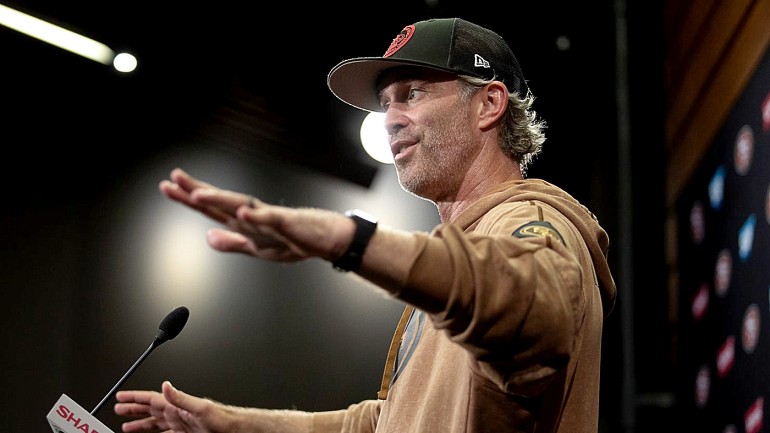 49ers OTAs: Brock Purdy may start throwing next week, Kyle Shanahan ...