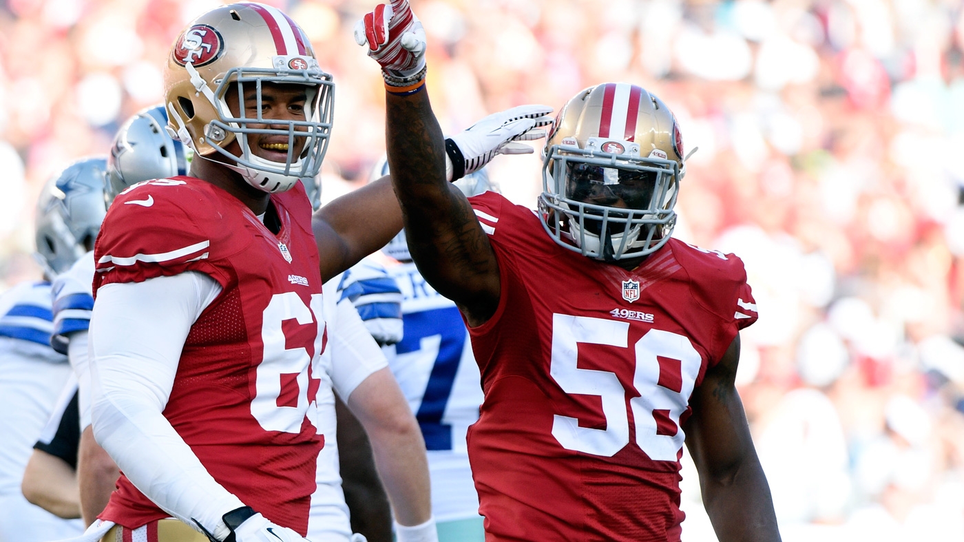 Eli Harold says Andre Carter has helped him tremendously | 49ers Webzone