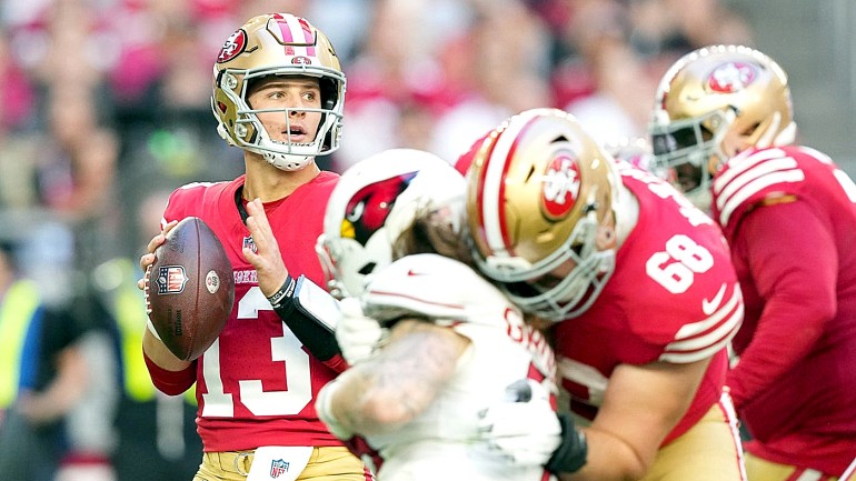 49ers WR Brandon Aiyuk announces his arrival at Levi's Stadium on ...