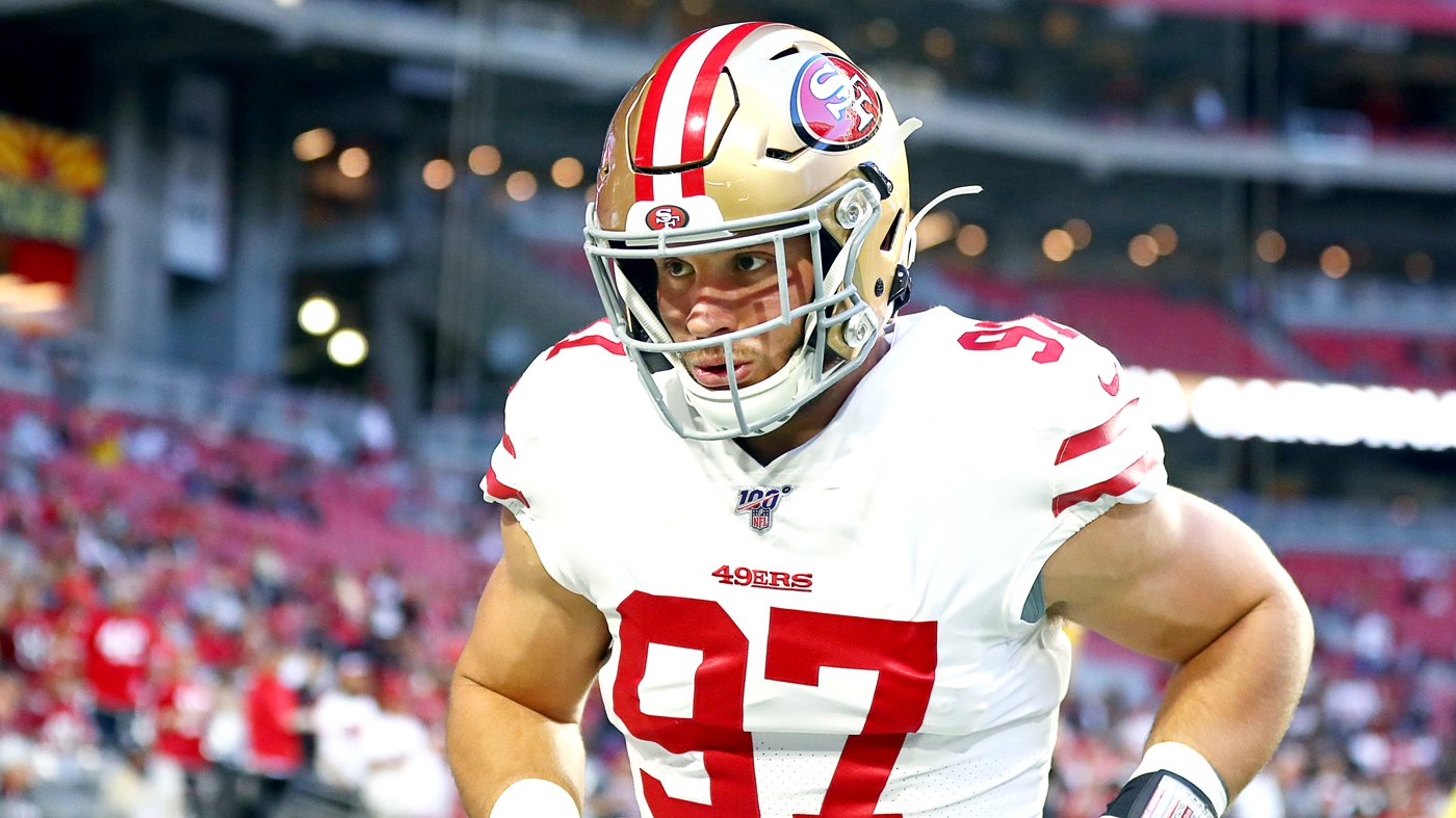 Simms picks 49ers pass rusher Nick Bosa as potential NFL Defensive ...