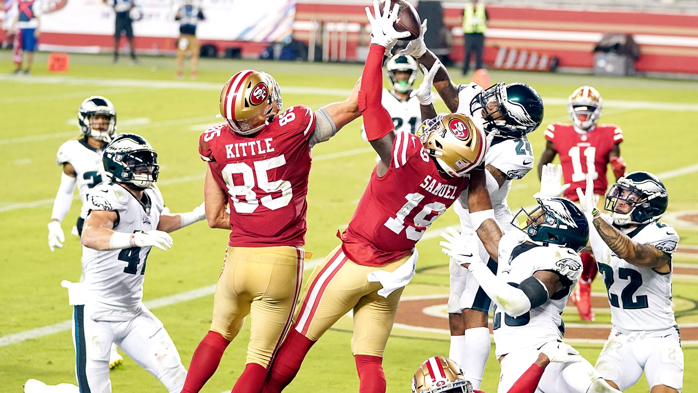 49ers' George Kittle and Deebo Samuel among PFF's top pass-catching ...