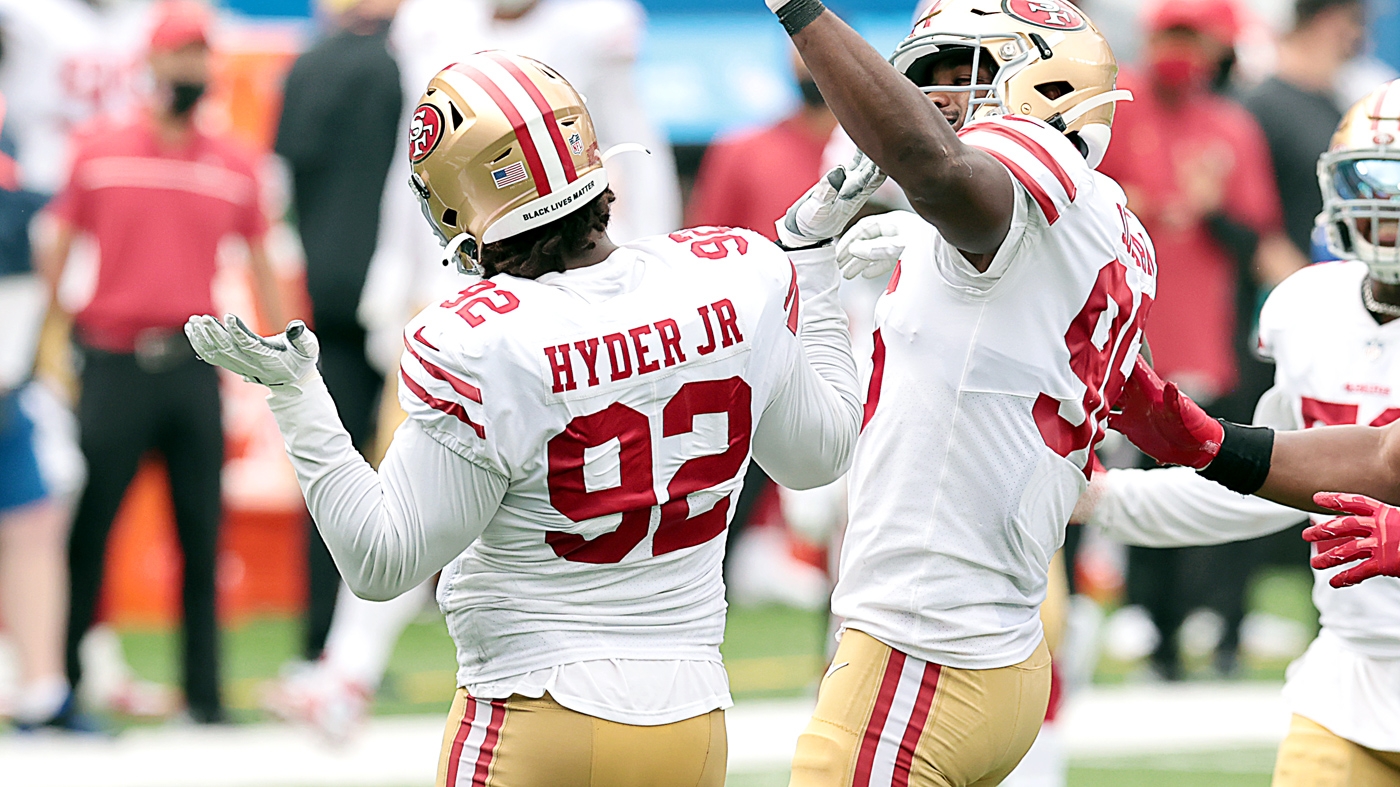 Kerry Hyder honors injured 49ers teammate Nick Bosa with sack ...
