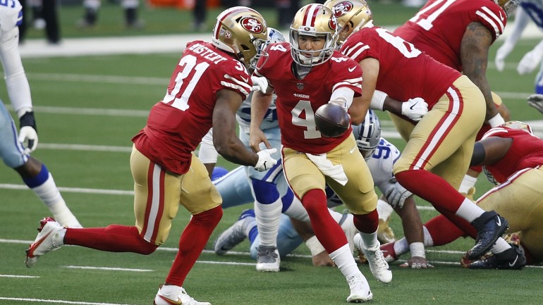 49ers-Cowboys: Shanahan unhappy with turnovers but not ready to decide ...