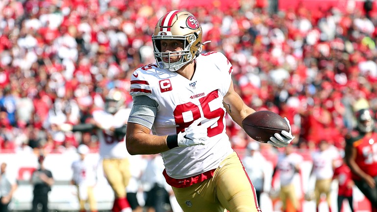 George Kittle earns top PFF grade in 49ers vs. Buccaneers; Ahkello ...