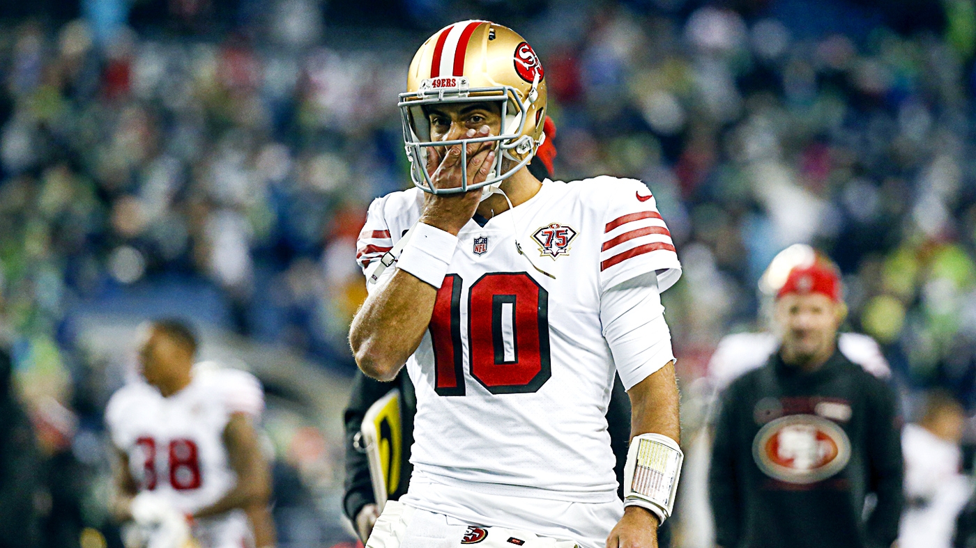 Rapoport: 49ers' Jimmy Garoppolo suffered a torn ligament, chipped bone ...