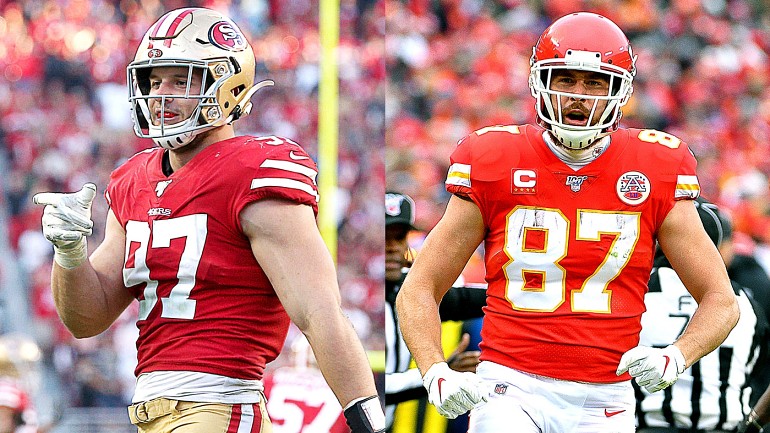 Exhausted 49ers rookie Nick Bosa scouts Chiefs' Travis Kelce: 'He's a ...