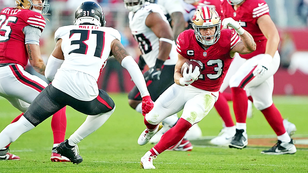 McCaffrey's big night: Key stats from the 49ers' 20-10 Week 7 win vs ...